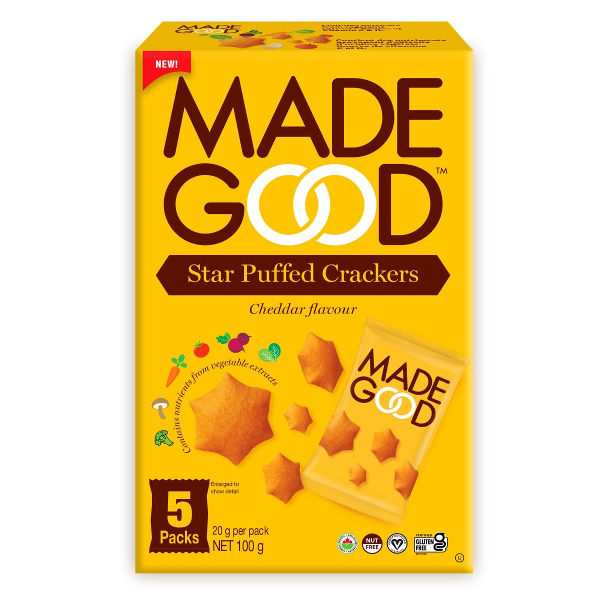 Star Puffed Crackers Cheddar – Feeding Solutions